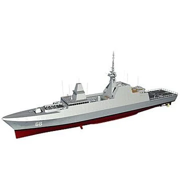 Singapore Navy RSS-68 Formidable Class Frigate C4D ~ 3D Model #91438992