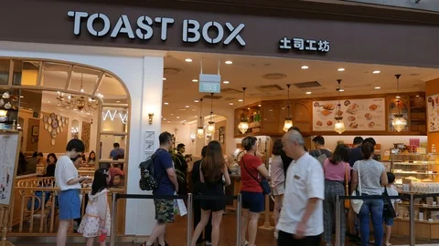 Singapore Toast Box Food Centre Food cou... | Stock Video | Pond5