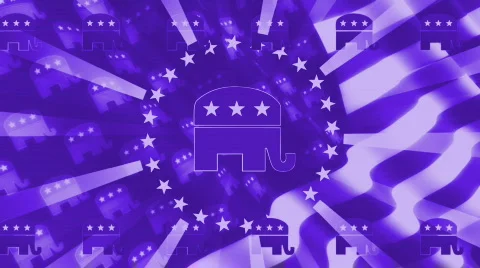 Single Color Republican Flag Looping Ani... | Stock Video | Pond5