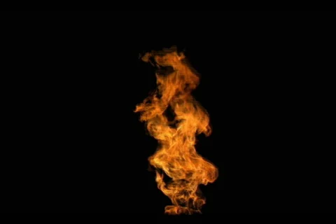 Single flame (fire loop) | Stock Video | Pond5