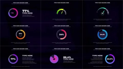 Single Gradient Chart ~ After Effects Project #248128319
