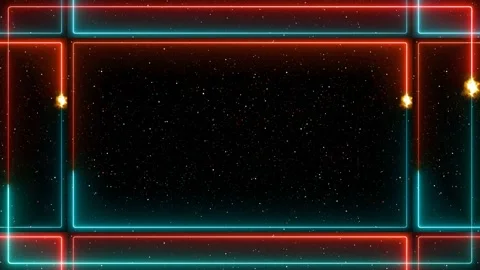 Single laser border red and blue glow en... | Stock Video | Pond5