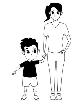 Single Parent Family Drawing
