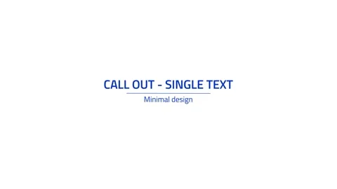 Single Text Call - Outs ~ After Effects Project #219854297