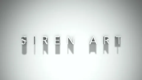 Siren Art 3D title animation with shadow... | Stock Video | Pond5