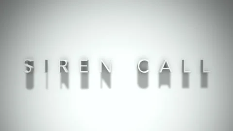 Siren Call 3D title animation with shado... | Stock Video | Pond5