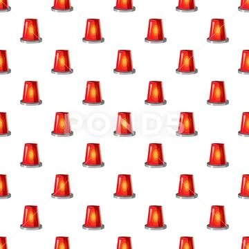 Siren red flashing emergency light pattern: Graphic #78024601