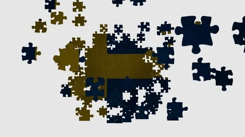 Six different clips to collect puzzle pi... | Stock Video | Pond5