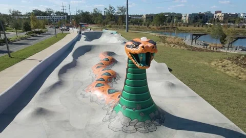 Skateable Art Park Snake Run Tallahassee... | Stock Video | Pond5