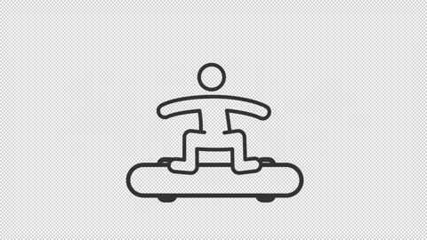 Skater animated icons | Stock Video | Pond5