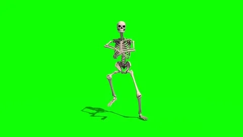 Skeleton Dancer Gangnam Style Green Scre... | Stock Video | Pond5