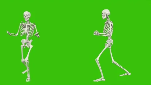 Skeleton dancing. Seamless loop animatio... | Stock Video | Pond5