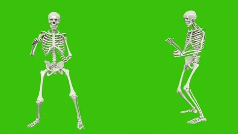 Skeleton dancing. Seamless loop animatio... | Stock Video | Pond5