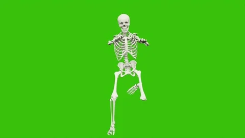 Skeleton dancing. Seamless loop animatio... | Stock Video | Pond5