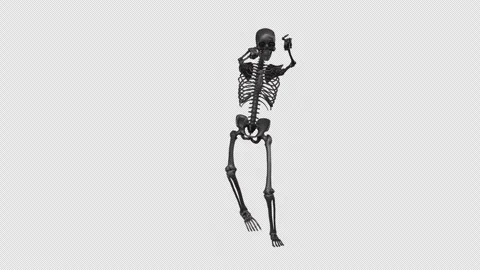 Skeleton dancing. Seamless loop animatio... | Stock Video | Pond5