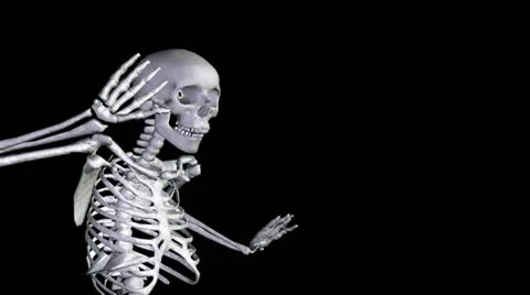 Skeleton Disco Dancing - Zoom Out + Alph... | Stock Video | Pond5