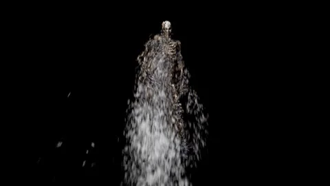 Skeleton Dripping Water | Stock Video | Pond5