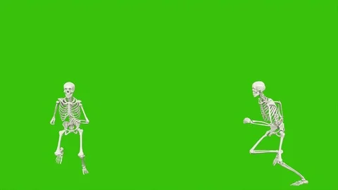 Skeleton jumps. Seamless loop animation ... | Stock Video | Pond5