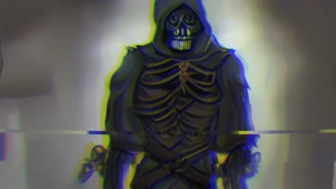 Skeleton Monster Scary Face Horror Anima... | Stock Video | Pond5