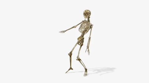 skeleton performs dance movement wave, l... | Stock Video | Pond5