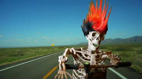 Skeleton Riding Stock Footage ~ Royalty Free Stock Videos | Pond5