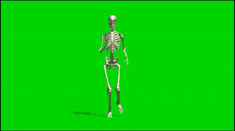 Skeleton Green Screen Stock Video Footage | Royalty Free Skeleton Green ...