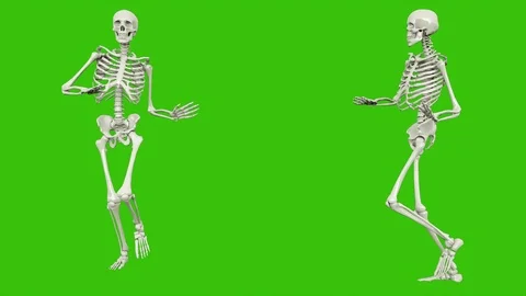Skeleton running. Seamless loop animatio... | Stock Video | Pond5