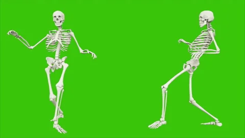 Skeleton sneaks. Seamless loop animation... | Stock Video | Pond5