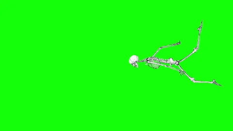 Skeleton Green Screen Stock Video Footage | Royalty Free Skeleton Green ...