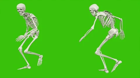 Skeleton walk. Seamless loop animation o... | Stock Video | Pond5