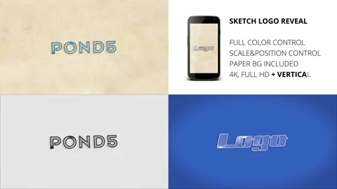 After Effects: Sketch Logo Reveal+ Vertical #100397221