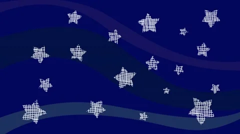 Sketched Cute Cartoon Starry Night Backg... | Stock Video | Pond5
