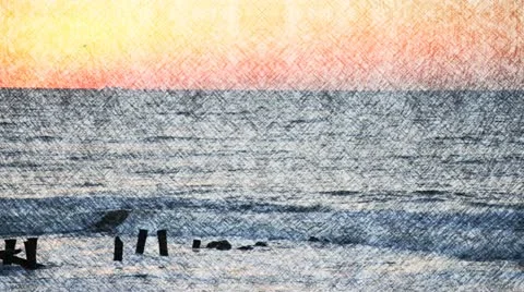 Surf Waves Drawing Stock Videos – Royalty-Free HD & 4K Videos | Pond5