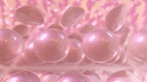 Skin cells animation to tighten sagging ... | Stock Video | Pond5
