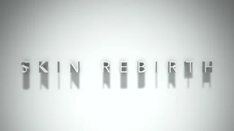 skin rebirth 3D title animation white te... | Stock Video | Pond5