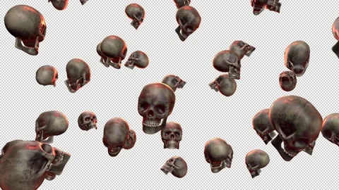 Skulls Falling Stock Video Footage | Royalty Free Skulls Falling Videos ...