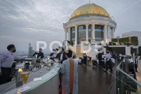 Sky Bar Restaurant At The Rooftop Of Lebua Hotel Stock Image #229036891