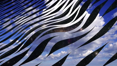 Sky Clouds Starry Space Pattern Stripes ... | Stock Video | Pond5