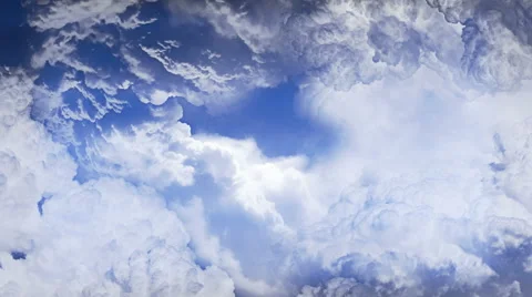 Sky Flying Through Clouds Animation | Stock Video | Pond5