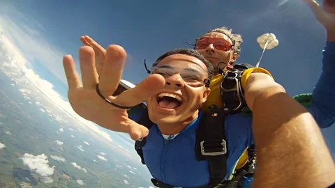 Tandem Skydive Stock Videos – Royalty-Free HD & 4K Videos