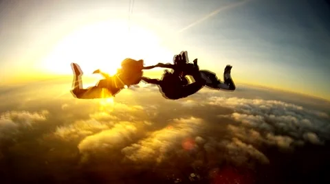 Sunset Skydiving Stock Videos – Royalty-Free HD & 4K Videos