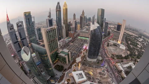 Skyline panorama of the high-rise buildi... | Stock Video | Pond5