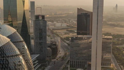 Skyline view of the high-rise buildings ... | Stock Video | Pond5