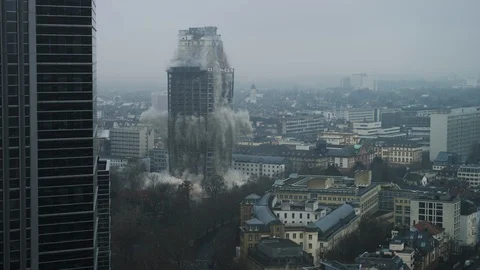 Demolition Skyscraper Stock Videos – Royalty-Free HD & 4K Videos