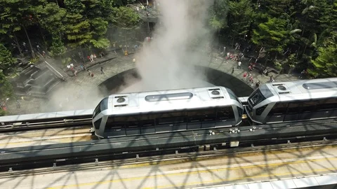 Skytrain in Jewel Changi Airport | Stock Video | Pond5