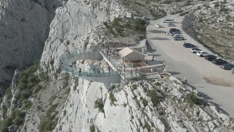 Skywalk glass observation bridge over mo... | Stock Video | Pond5