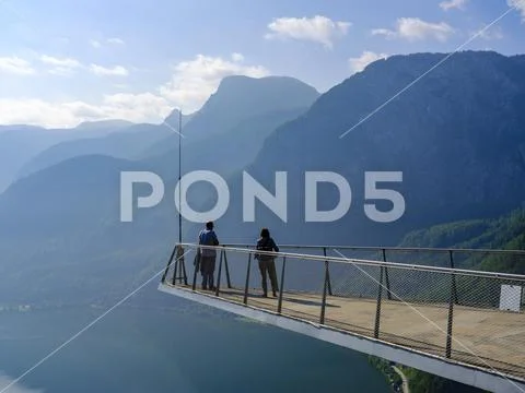 Skywalk viewing platform World Heritage View Lake Hallstatt Hallstatt ...