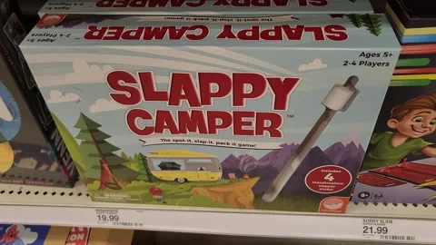 Slappy Camper Board Game Retailer | Stock Video | Pond5