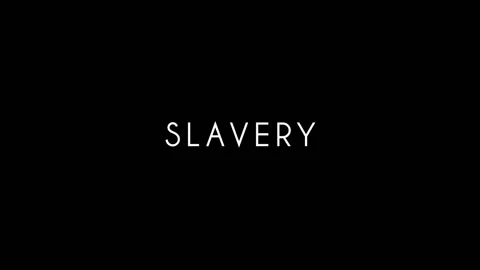 Slavery sign with white letters on black... | Stock Video | Pond5
