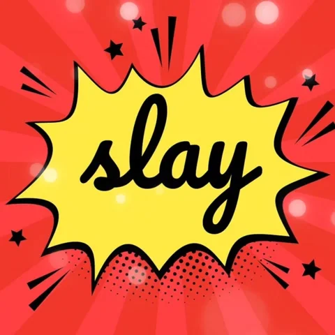Slay Comic Bubble Vector Animation | Stock Video | Pond5